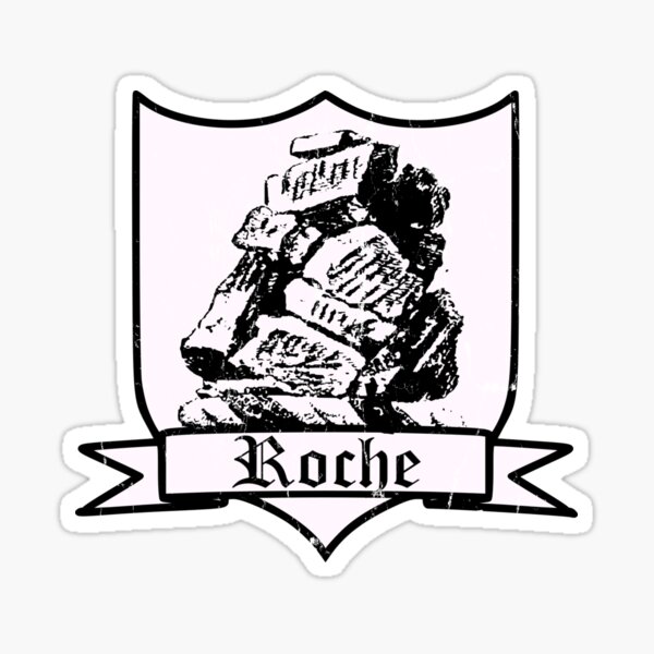"Roche Surname Crest" Sticker by ljrigby | Redbubble