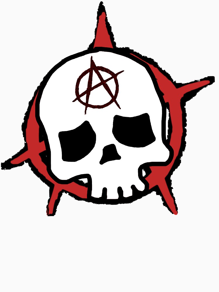 "Anarchy Skull" T-shirt for Sale by jordan1093 | Redbubble | skull t ...