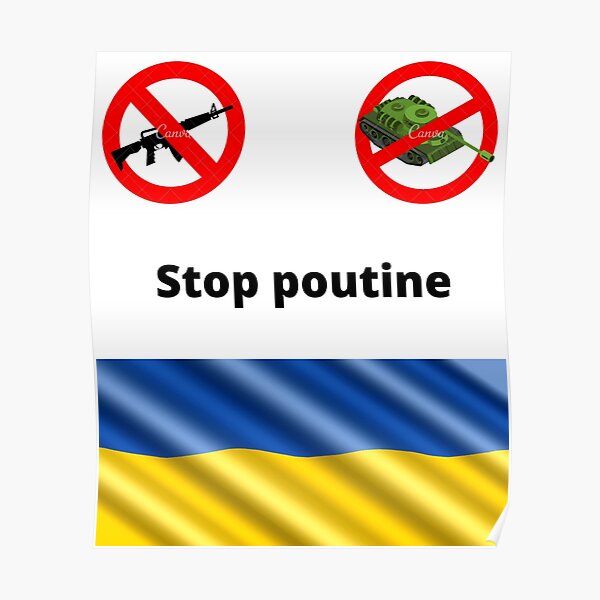 "stop poutine" Poster for Sale by MarinI99 | Redbubble