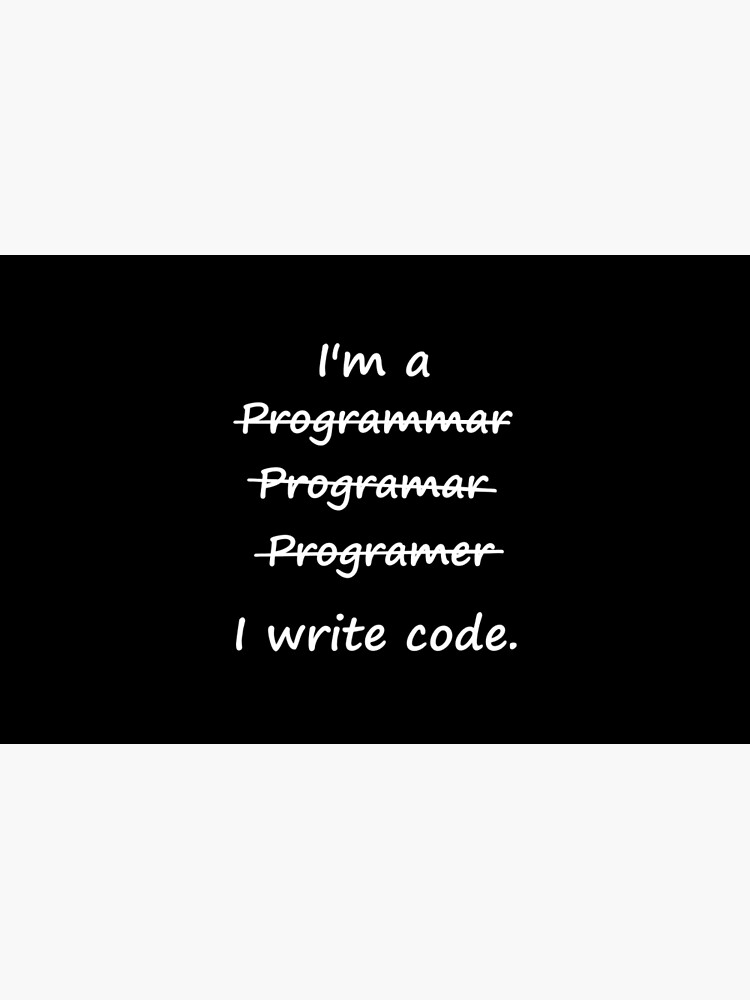 "I'm a Programmer I Write Code Bad Speller" Laptop Skin for Sale by ...