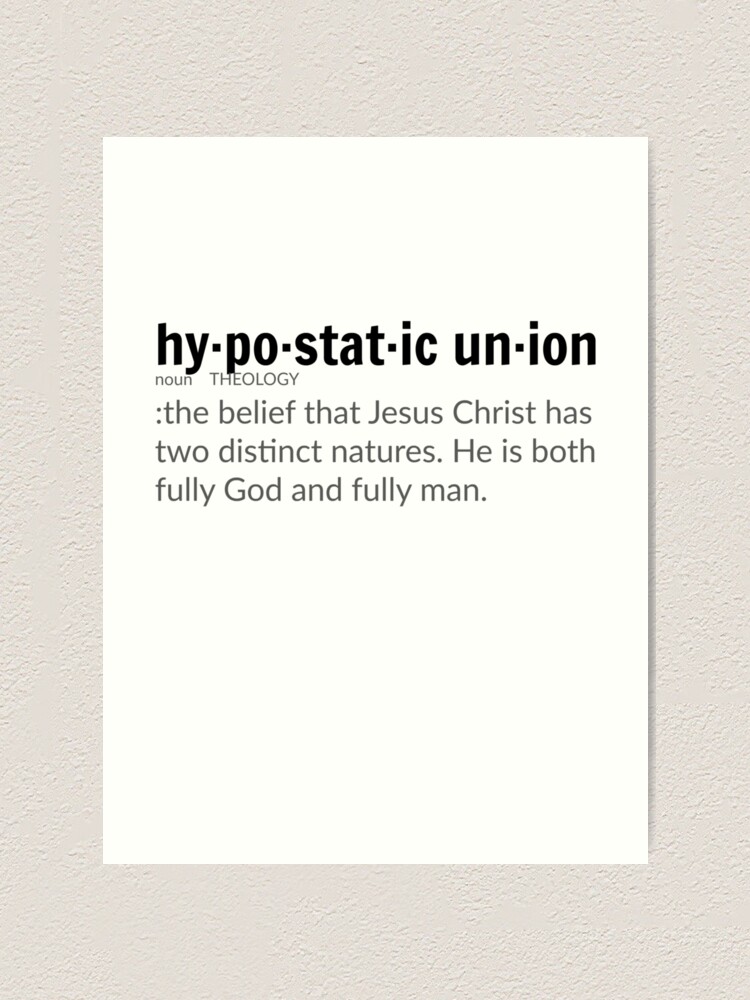 "Hypostatic Union" Art Print for Sale by SherlockHelms | Redbubble