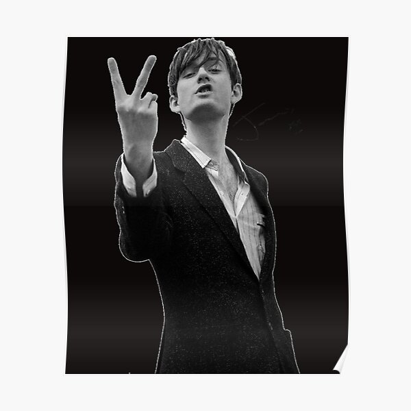 Póster «Jarvis Cocker Esquema V Sign Obra de arte con autógrafo Fondo ...