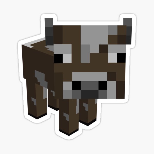 "Cow- Minecraft inspired" Sticker by AlexandraNN | Redbubble