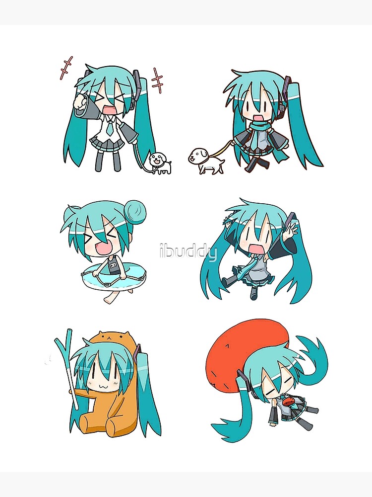 "Project Sekai Hatsune Miku Sticker " Poster for Sale by ibuddy | Redbubble