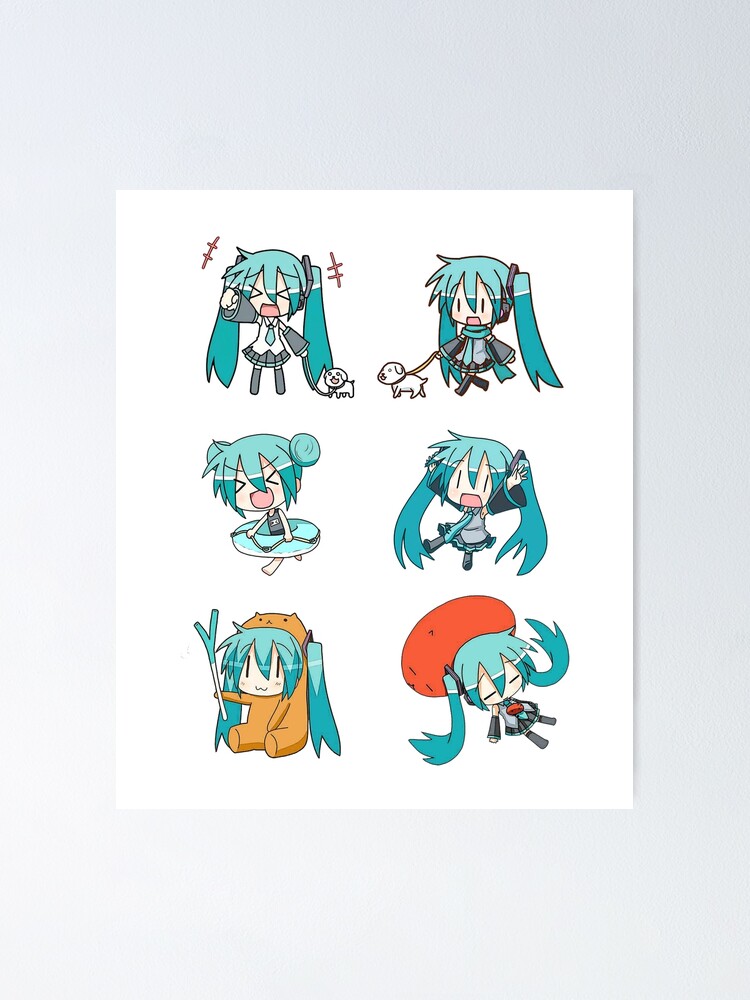 "Project Sekai Hatsune Miku Sticker " Poster for Sale by ibuddy | Redbubble