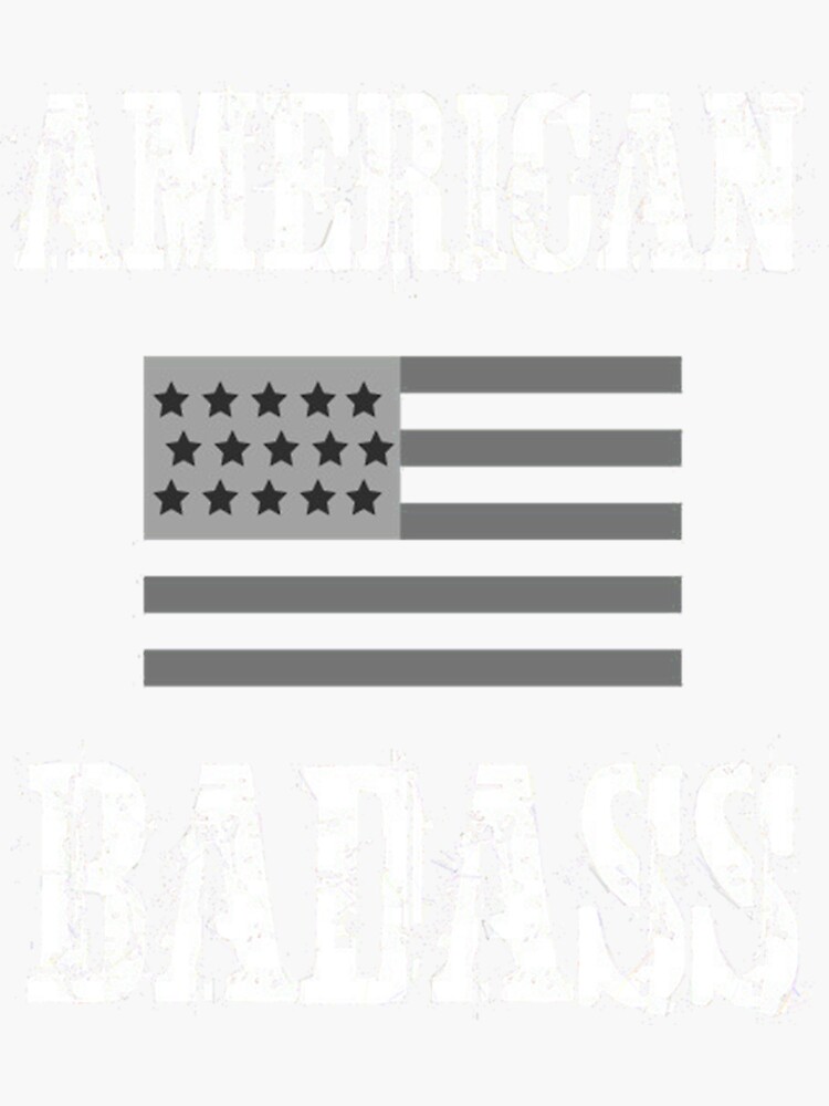 "American Badass Flag" Sticker by XoaditXomong | Redbubble