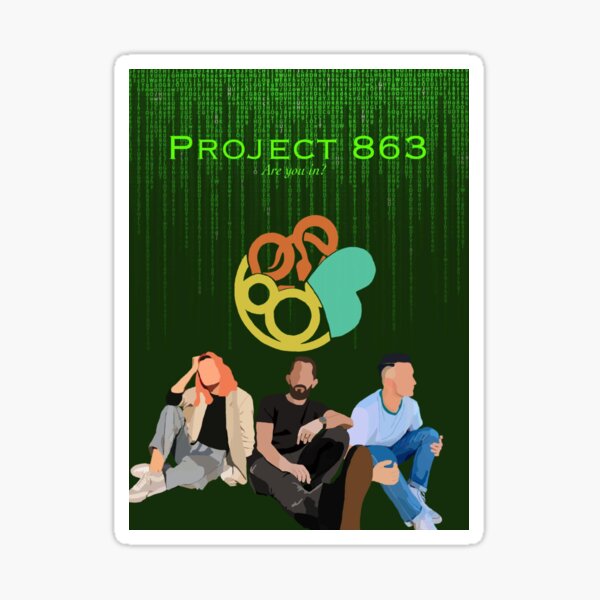 "Project 863" Sticker for Sale by funnstores009 | Redbubble