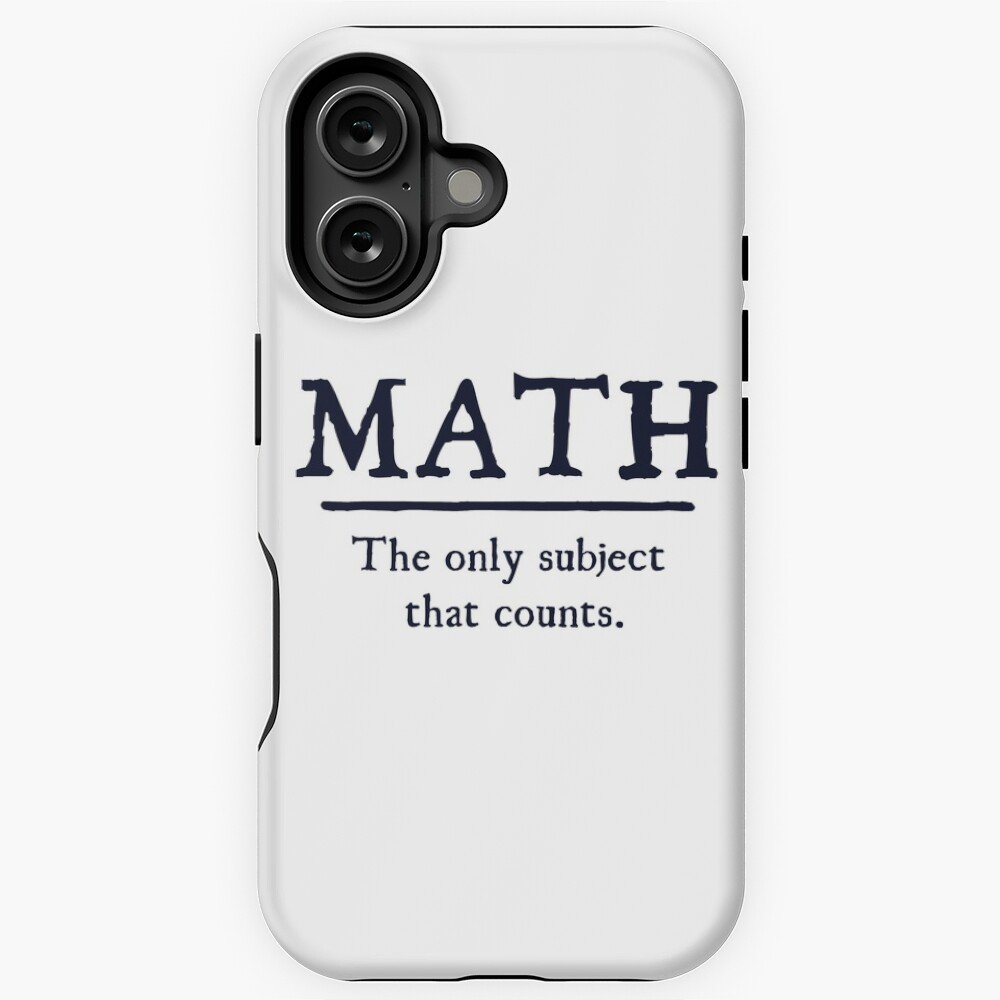 "Math The Only Subject That Counts" Sticker for Sale by TheShirtYurt ...
