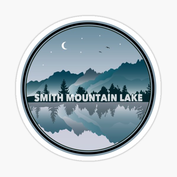 "Smith Mountain Lake Virginia Reflection" Sticker by esskay | Redbubble
