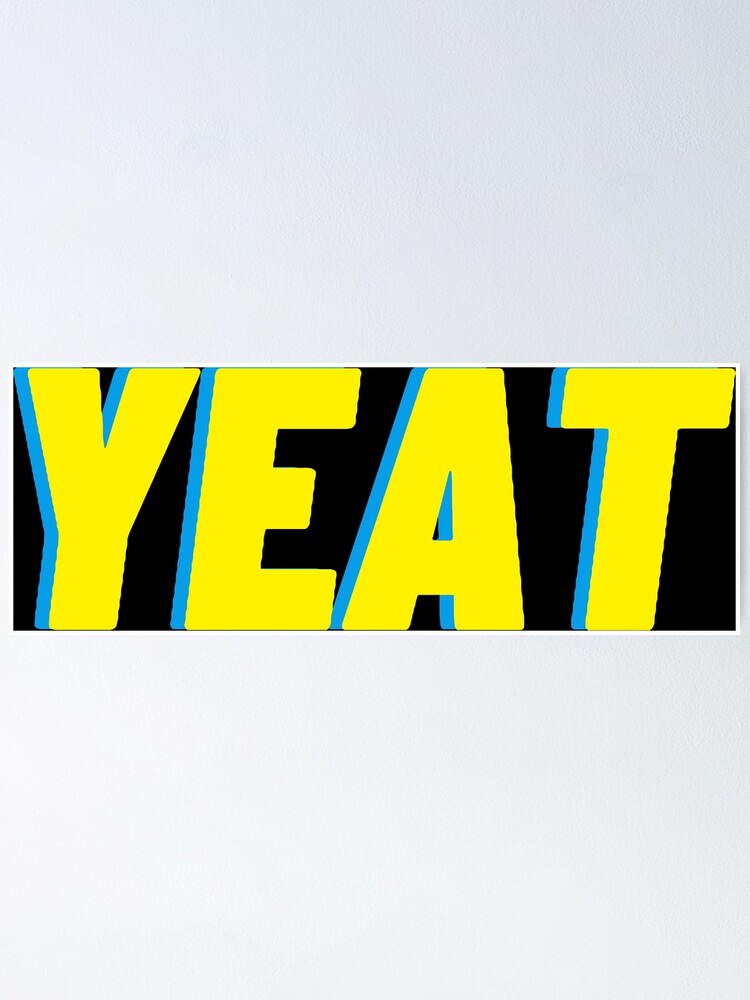 "yeat fonts yellow" Poster for Sale by canaderas | Redbubble