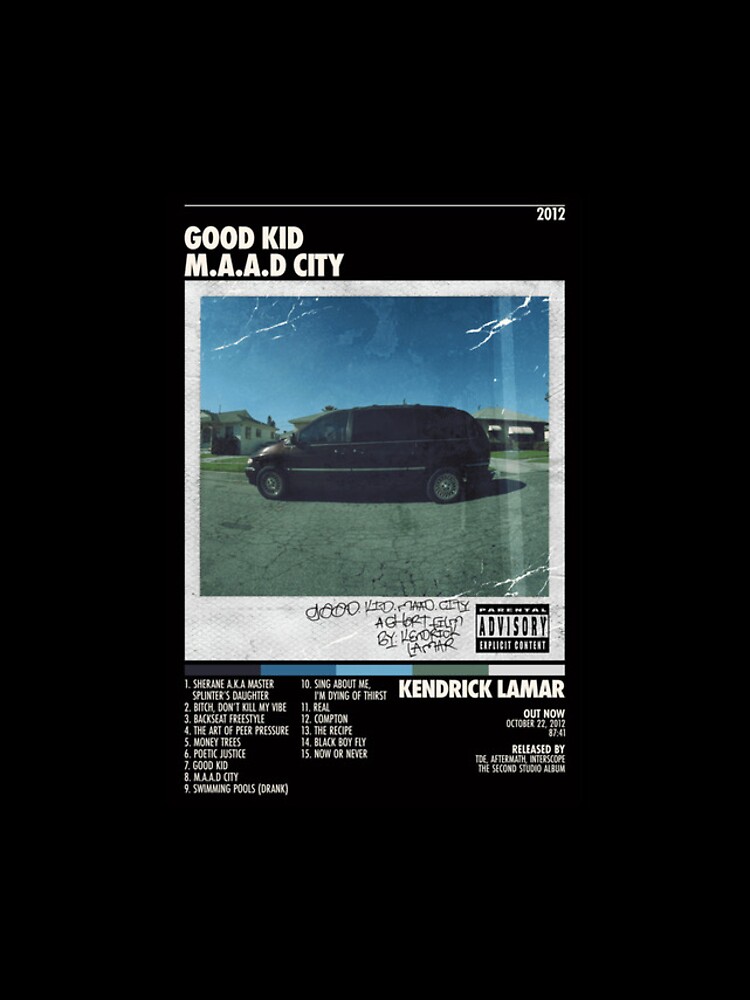 "Good Kid Maad City Album - Custom Poster - Decor Poster Album Cover ...