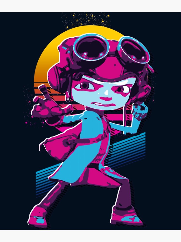 "Psychonauts 2 - Raz 80s Retro " Poster for Sale by connellyerin ...