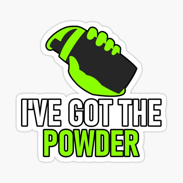 "I've got the Powder Pun Green and White" Sticker for Sale by ...