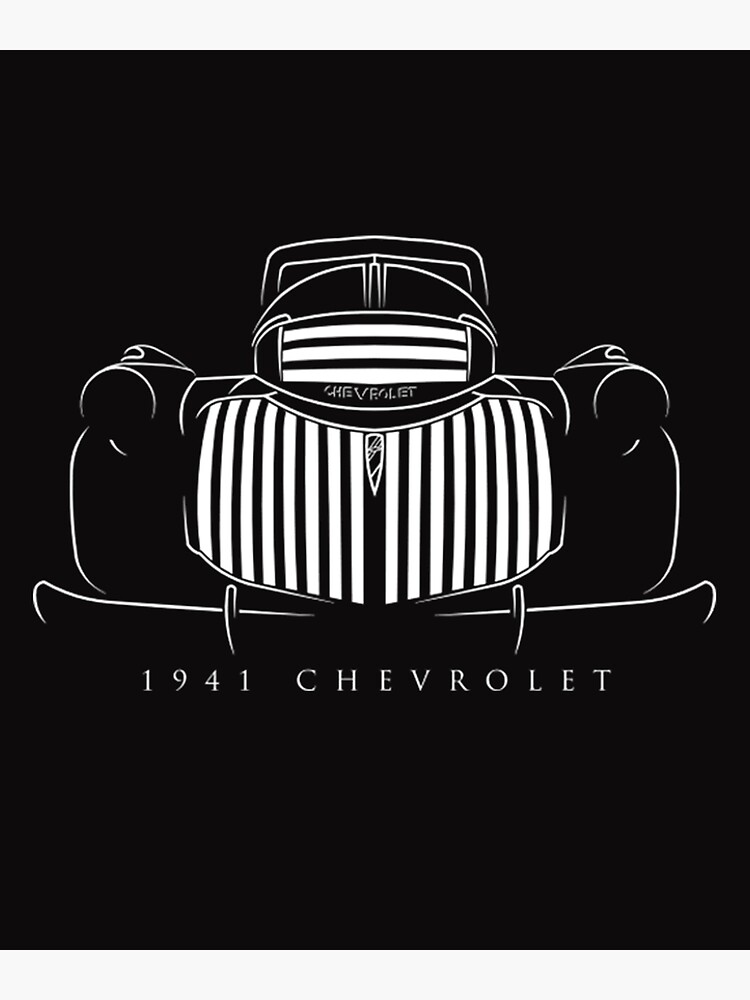 "Vintage 1941 Chevy Pickup - Stencil" Poster for Sale by MartinDesign87 ...