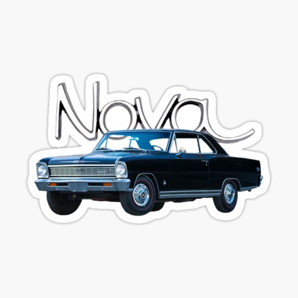 "Nova 1966 Chevy Nova" Sticker by MartinDesign87 | Redbubble