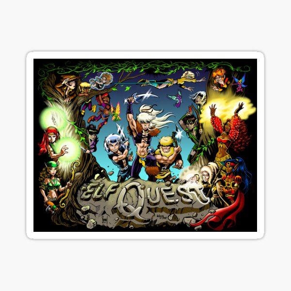 "ElfQuest Adventure" Sticker for Sale by elfquest | Redbubble