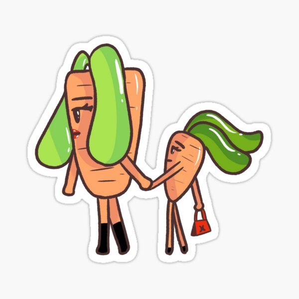 "Ms Carrot & Kid" Sticker by my2day | Redbubble
