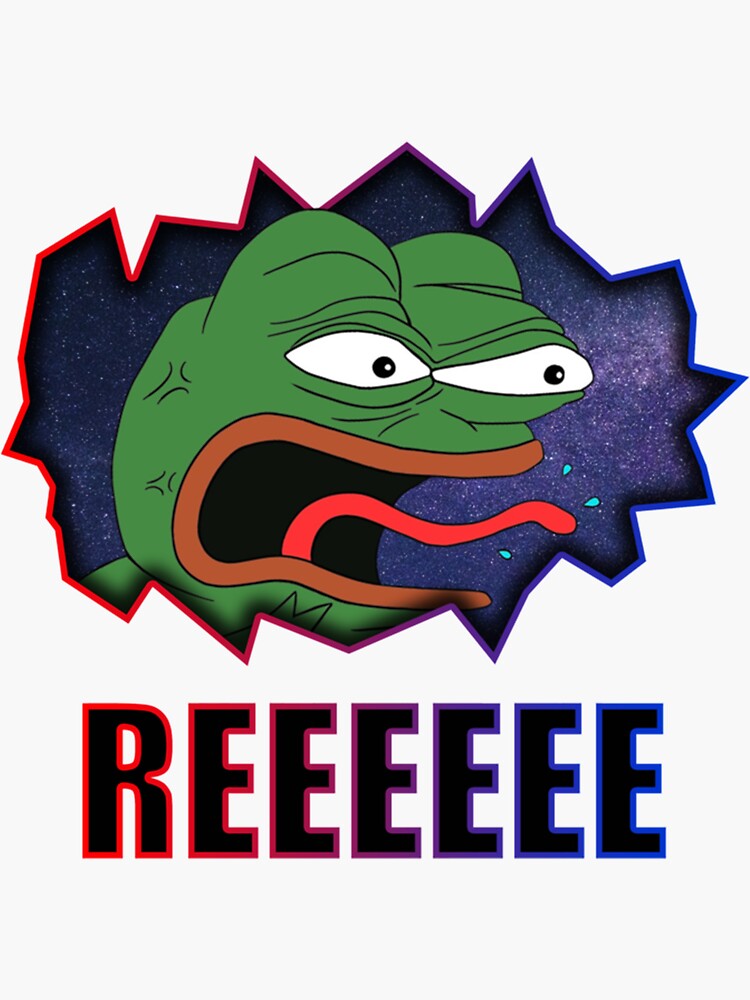"Angry Pepe the Frog REEEE V2 Classic T-Shirt" Sticker by LynnEllberg ...