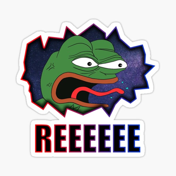 "Angry Pepe the Frog REEEE V2 Classic T-Shirt" Sticker by LynnEllberg ...