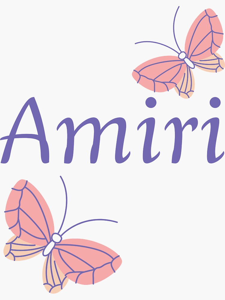 "Amiri " Sticker by JoJogift1 | Redbubble