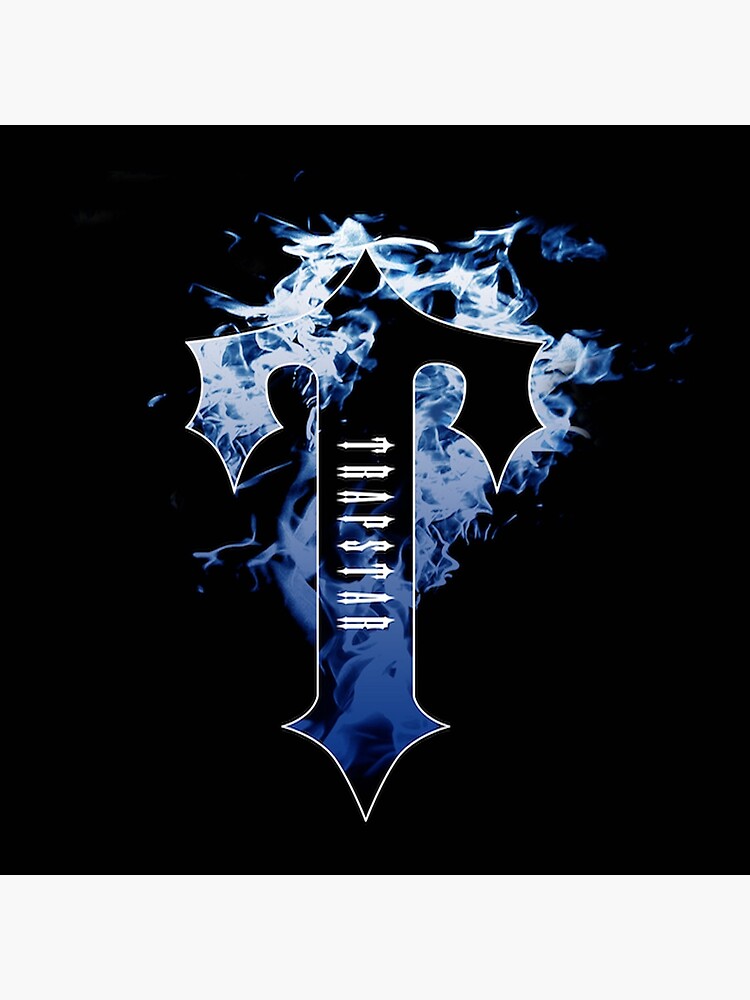 "TRAPSTAR BLUE FLAME" Poster for Sale by Trapstarrr | Redbubble