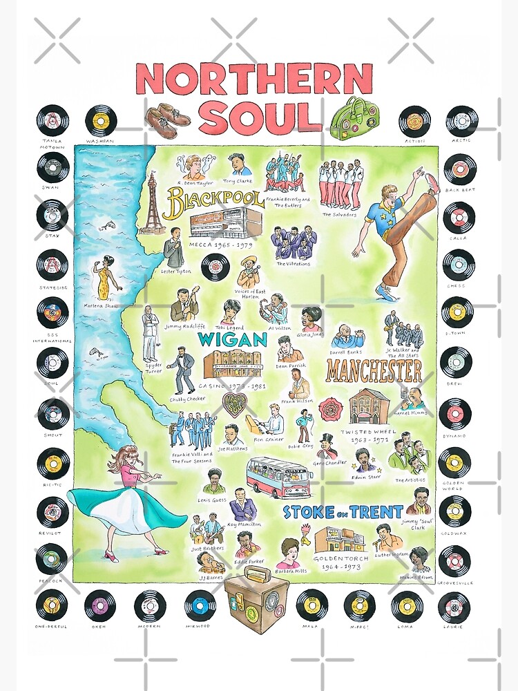 "History of Northern Soul" Poster for Sale by gemmahastilow | Redbubble