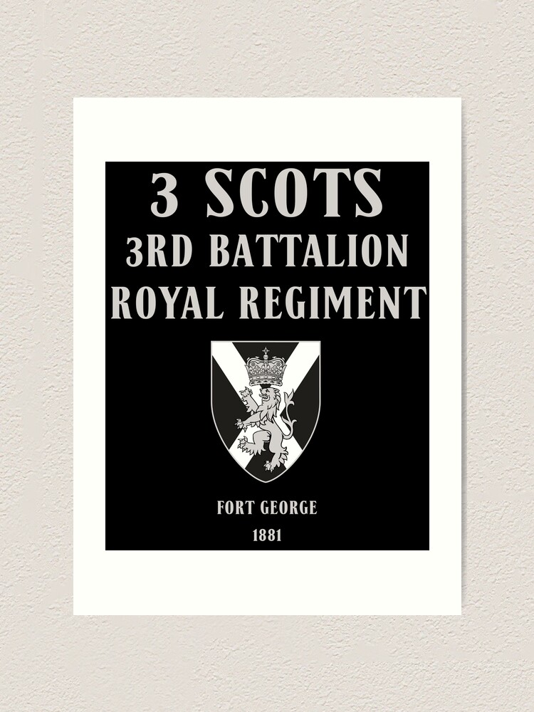 "Royal Regiment Scotland 3 Scots Jocks Black Watch #1933" Art Print for ...