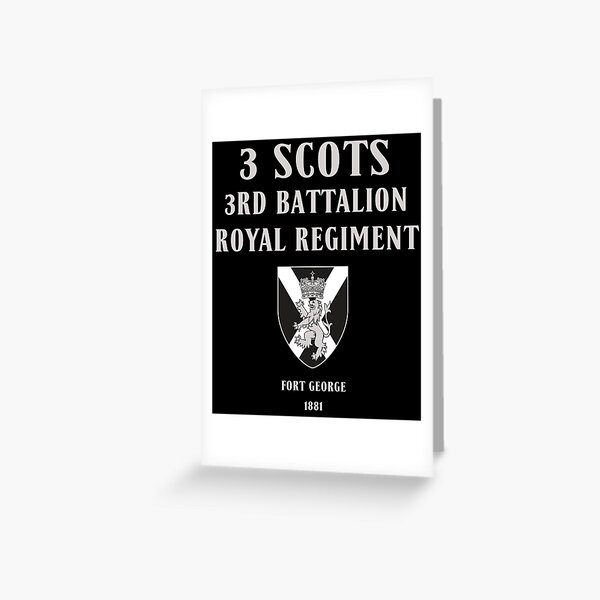 "Royal Regiment Scotland 3 Scots Jocks Black Watch #1933" Greeting Card ...