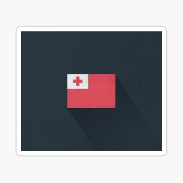 "Tonga" Sticker for Sale by FlatFlags | Redbubble