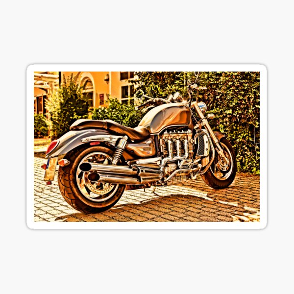 "Rocket III Gets Posterized" Sticker by ClownFishArts | Redbubble