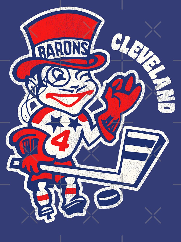 "Retro Defunct Cleveland Barons Hockey Team" T-shirt for Sale by ...