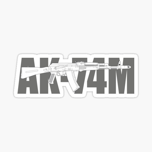 "AK-74 Modernized ( Kalashnikov assault rifle)" Sticker by FAawRay ...