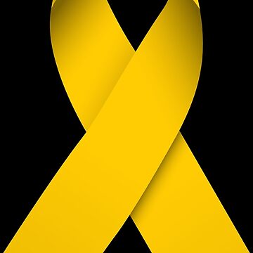 "Yellow Ribbon" Sticker by FreakOutShirts | Redbubble