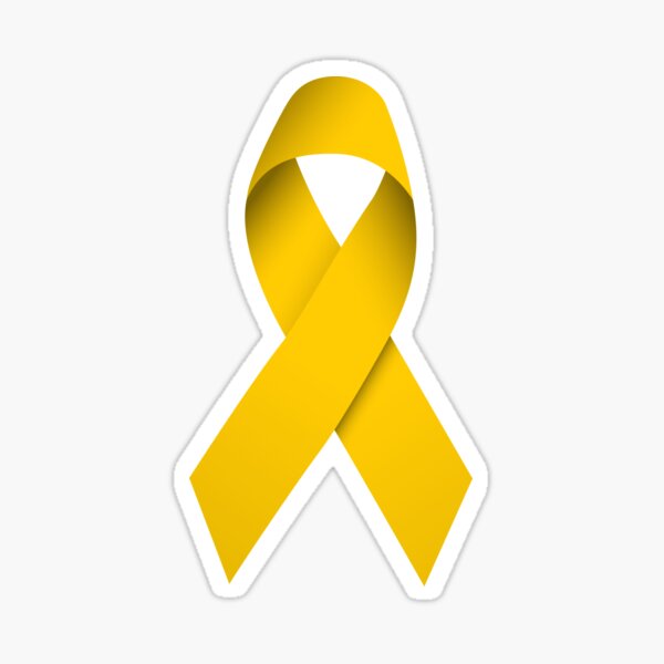 "Yellow Ribbon" Sticker by FreakOutShirts | Redbubble