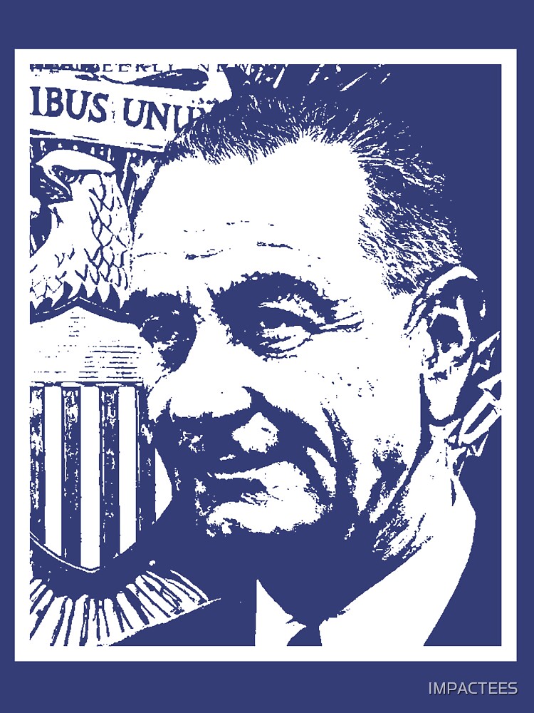 "LBJ (LARGE)" T-shirt by IMPACTEES | Redbubble