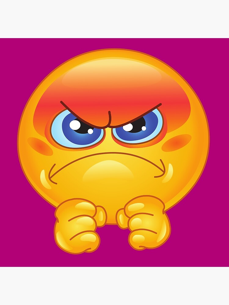 "Angry emoji sticker" Poster for Sale by Subhash1562 | Redbubble
