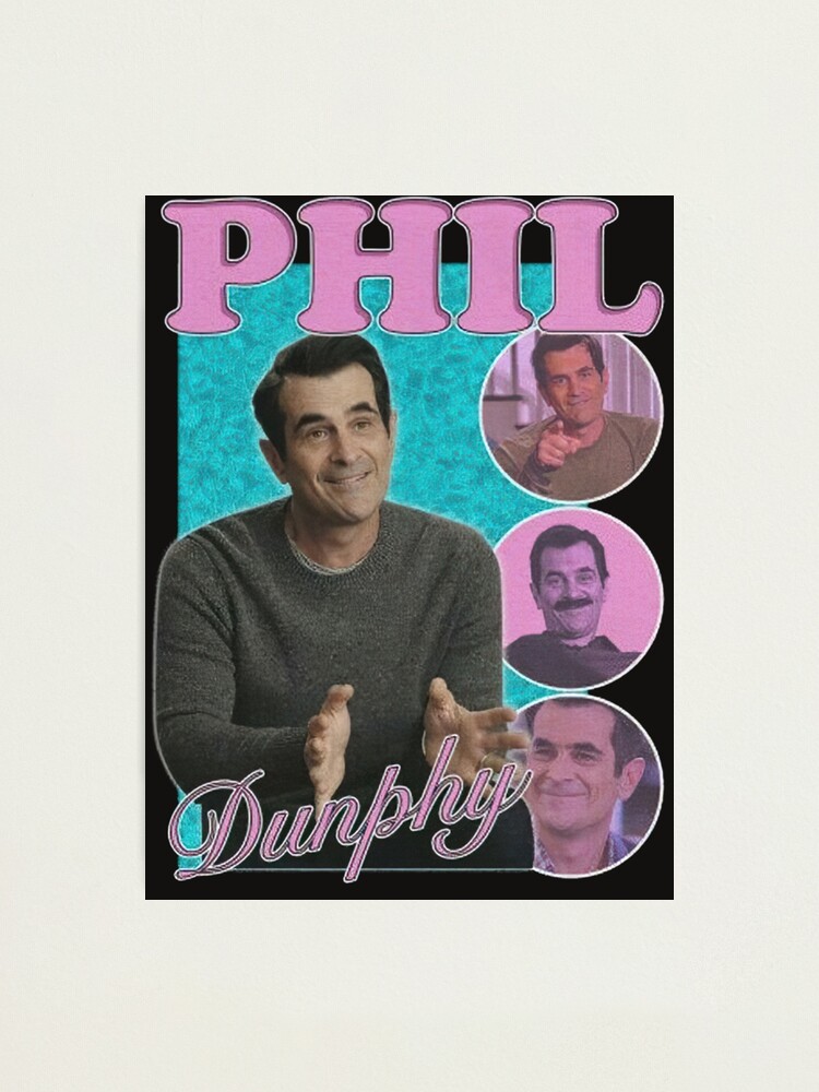 Lámina fotográfica «10mb Vintage Phil Dunphy Homage Bootleg, Camiseta ...
