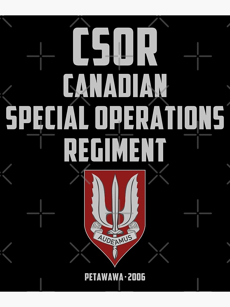 "CSOR Canadian Special Operations Regiment #1948" Art Print by Rare ...