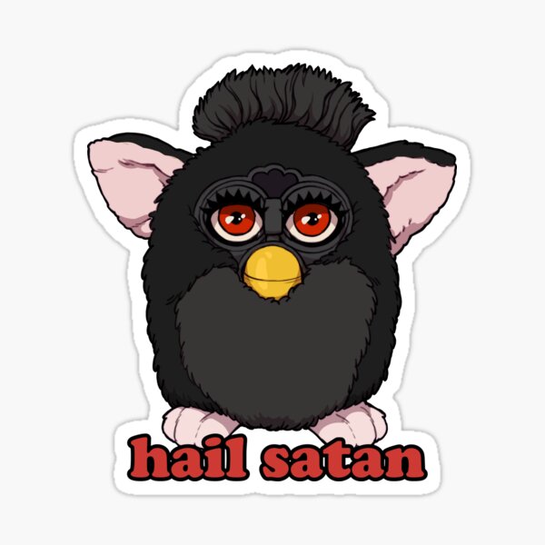 "hail satan" Sticker for Sale by MathildeDraws | Redbubble