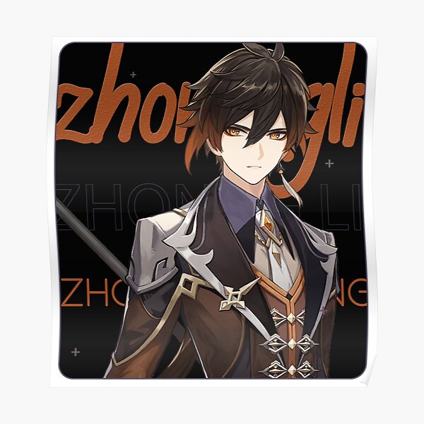 "GENSHIN IMPACT - ZHONGLI" Poster by franzt68 | Redbubble