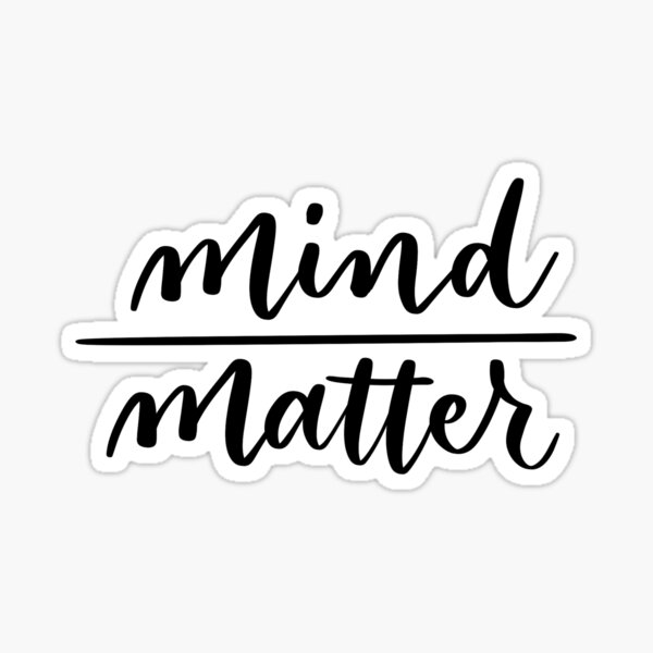 "Mind over Matter Sticker" Sticker by artbyjadmercph | Redbubble