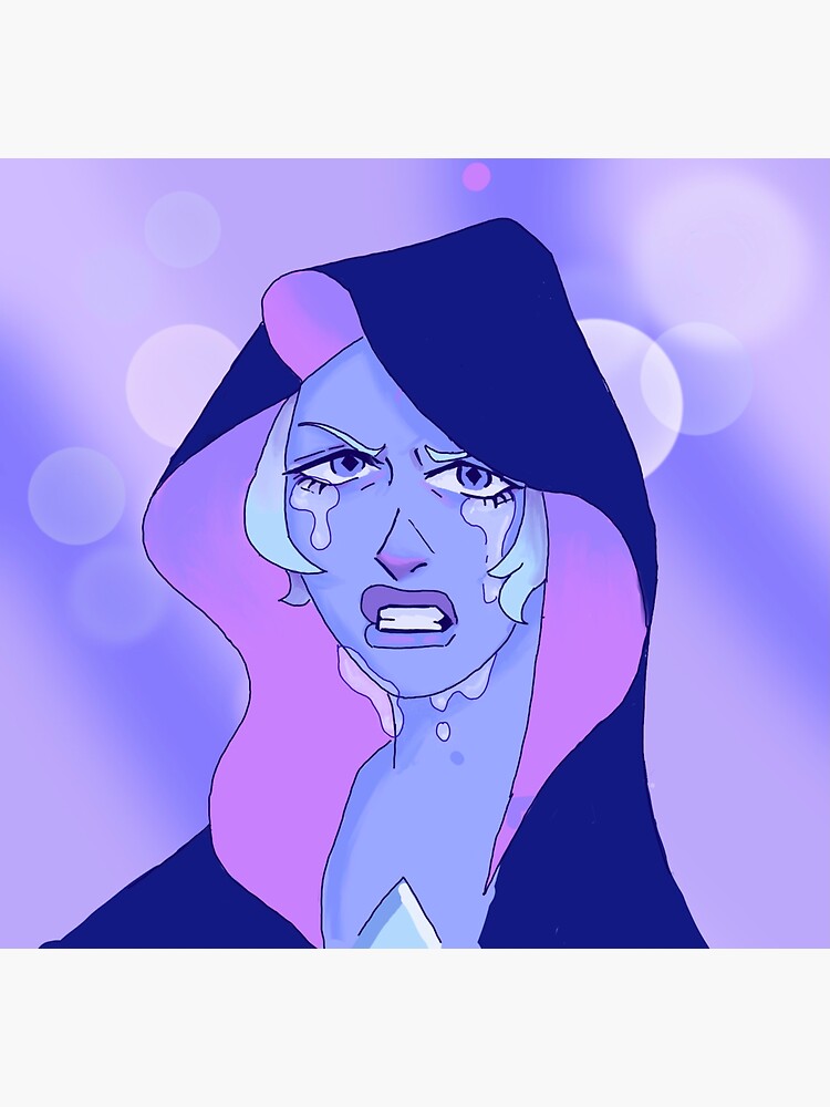 "Crying blue diamond " Sticker for Sale by Gingeremu | Redbubble