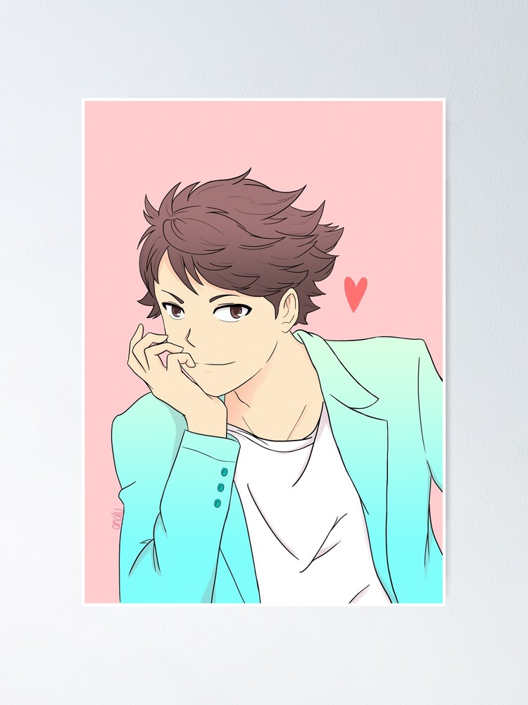 "Oikawa Tooru Heart" Poster by analucp | Redbubble