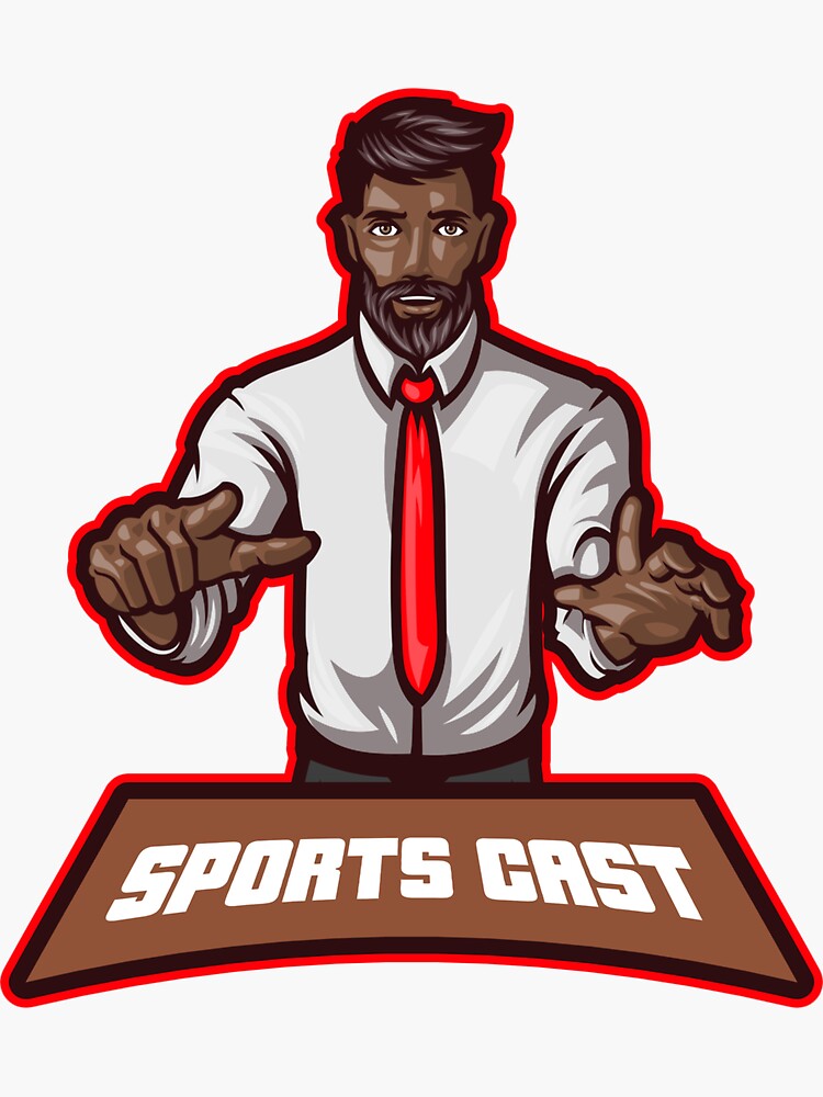 "SPORTS CAST" Sticker by Astonishingway | Redbubble