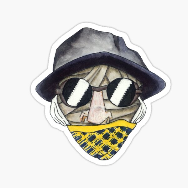 "Invisible Man Head" Sticker by benmaydart | Redbubble