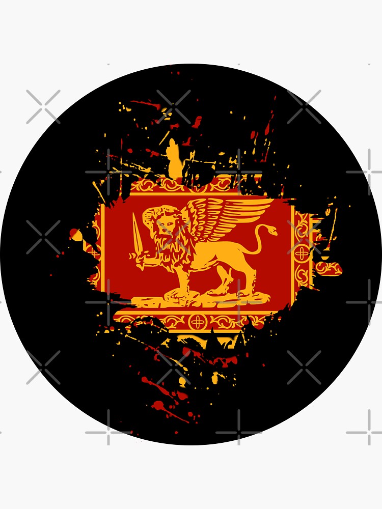 "Veneto Flag Coat Of Arms Paint Splatter- Cool Italian Veneto Region ...