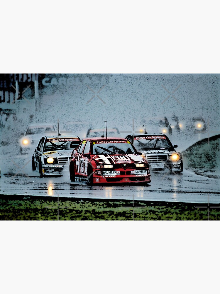 "DTM Alfa Romeo 155 Mercedes 190 Fight" Sticker by Garryx | Redbubble