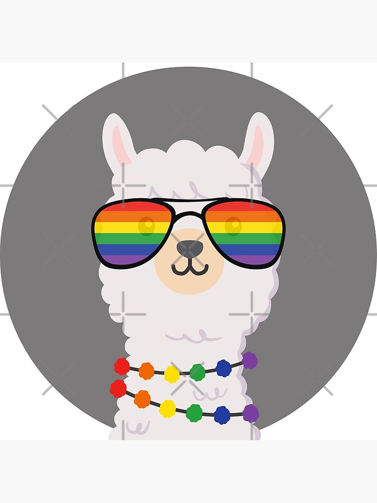 "LGBTQ GAY PRIDE LLAMA" Poster for Sale by Terevela | Redbubble