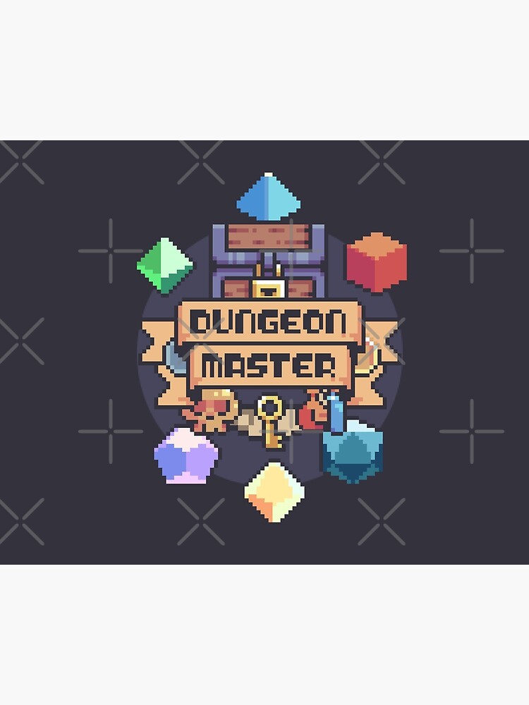 Lámina fotográfica «Dungeon Master DM Pixel Art insignia parche juego ...