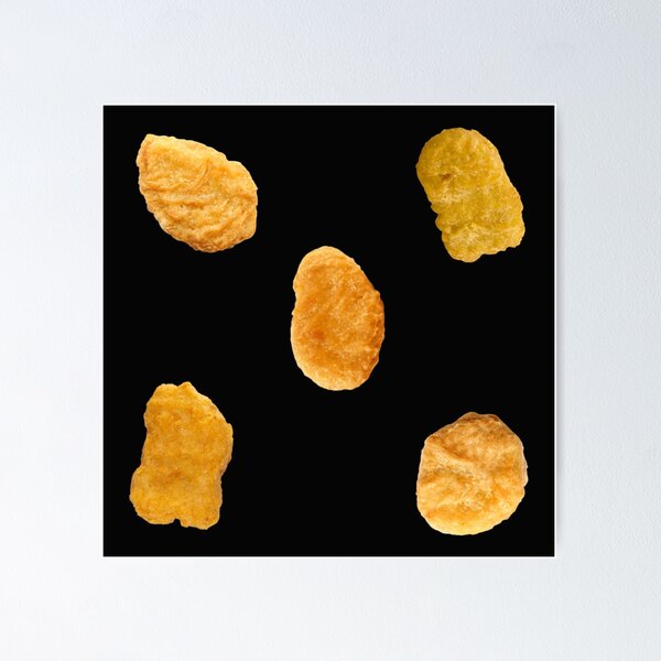 "Chicken Nugget Pattern" Poster for Sale by SillyFun | Redbubble